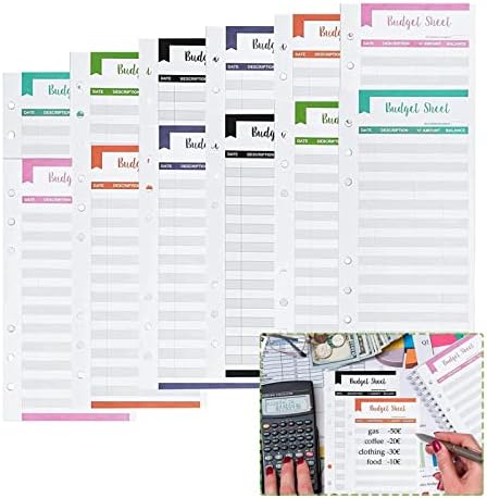 36-Piece A6 Expense Tracker Sheets Set for Budget Binder, Money Saving ...