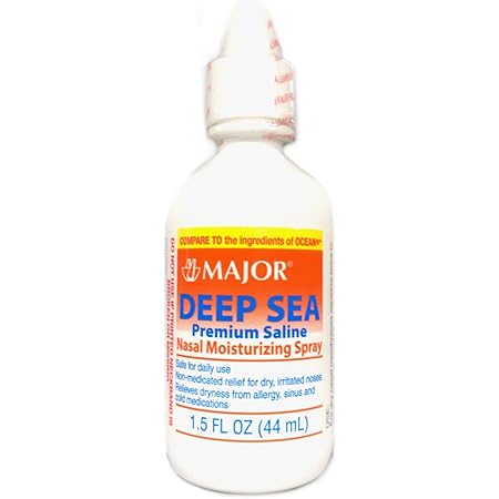Amazon.com: MAJOR Deep Sea Saline Nasal Spray 1.5 oz (Pack of 2 ...