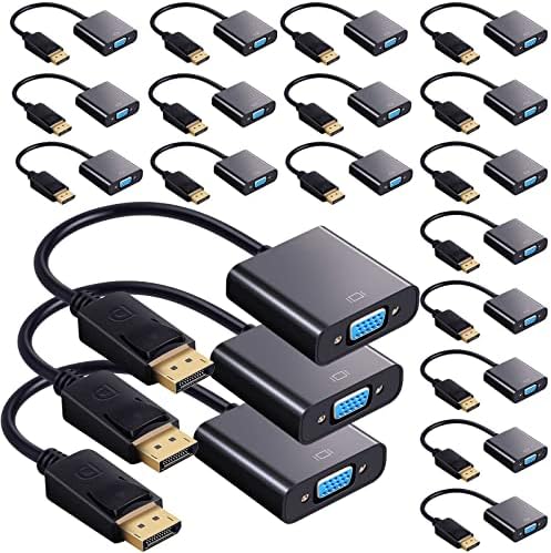 Amazon.com: Yunsailing 20 Pack DisplayPort to VGA Adapters Gold Plated ...