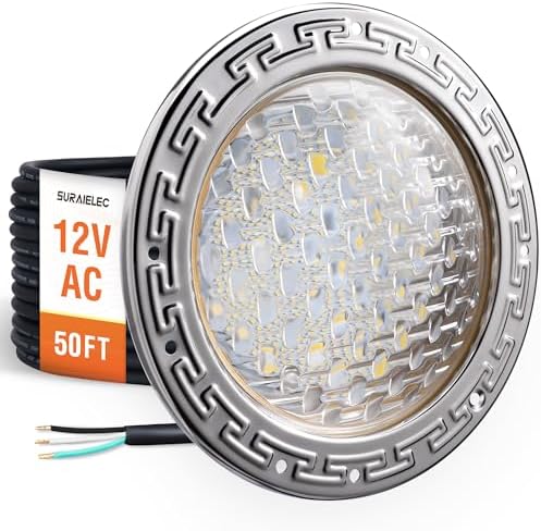 Amazon.com : SURAIELEC 12V AC Pool Lights for Inground Pool, 10 inch ...