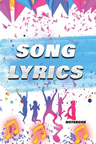 Amazon.com: Song Lyrics: Notebook 6x9 in 108 Pages For Recording Your ...