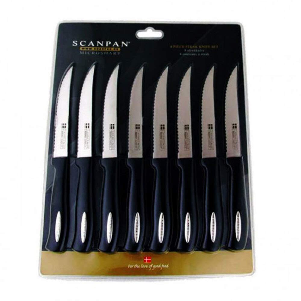 Scanpan Microsharp-8 Piece Steak Knife Set: Kitchen Knife Sets: Amazon ...