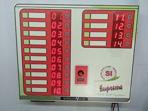 Supreme Wired Call Bell System with High Glow Digital Numeric Display ...
