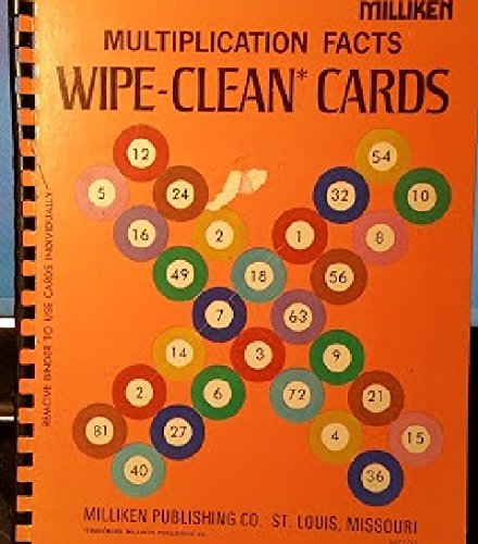 Multiplication Facts - Wipe Clean Cards: Milliken Publishing ...