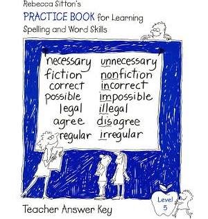 Sitton Spelling, Student Practice Book 5, Answer Key: Rebecca Sitton ...