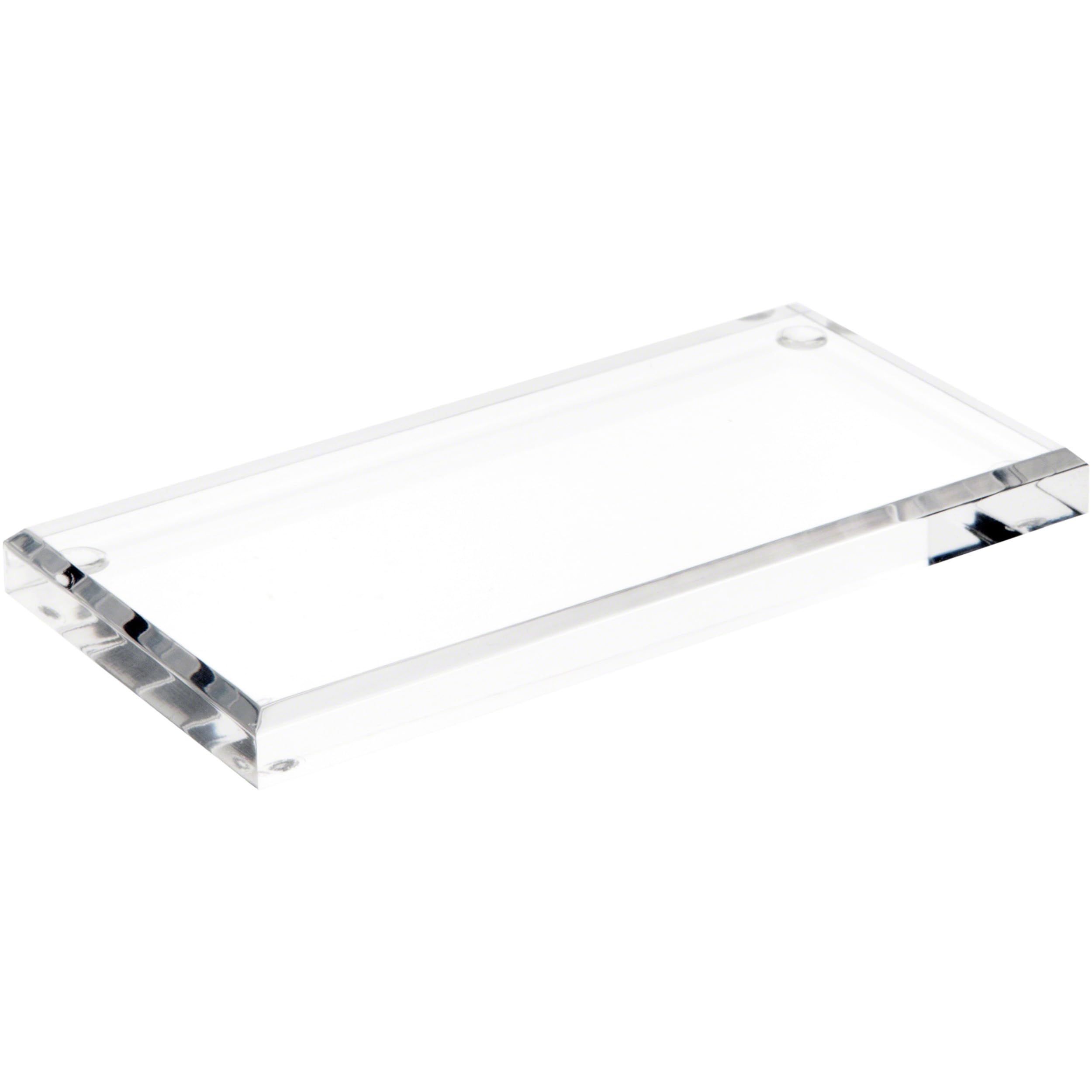 Amazon.com: Plymor Clear Acrylic Rectangular Beveled Display Base, 6" W ...