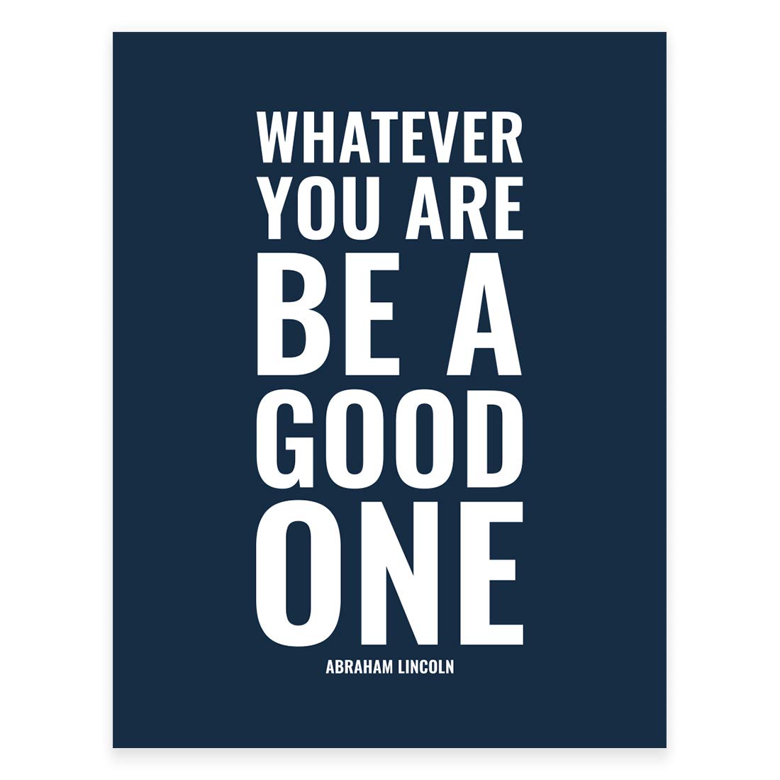 Amazon.com: Andaz Press Motivational Wall Art, Whatever you are, be a ...