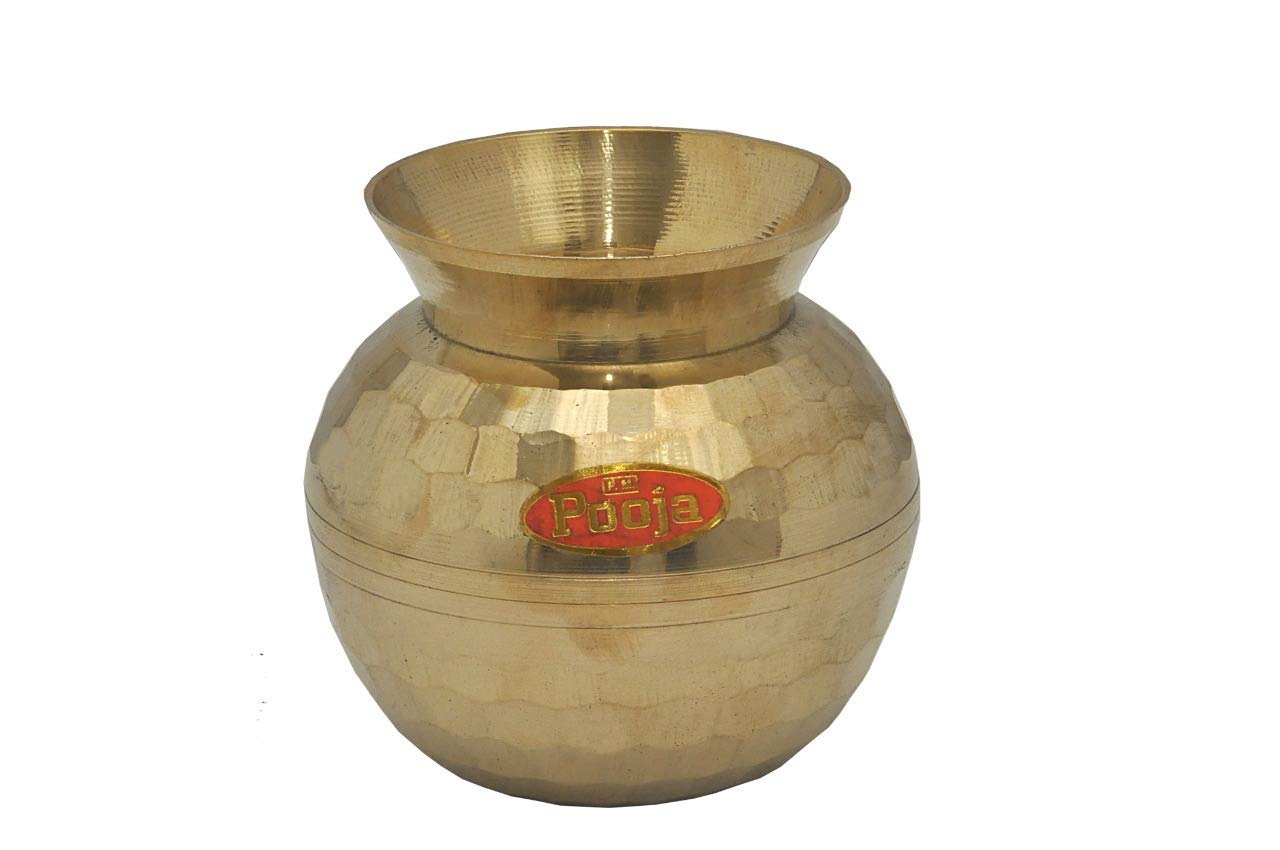 Buy WorldOfIndianArt Presents etal World Brass Kalash Pooja Lota for ...