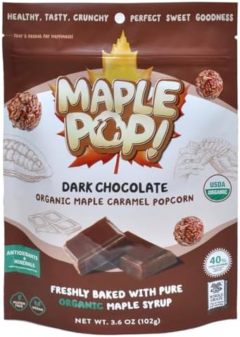 Amazon.com: Maple Pop!-Organic Gourmet Popcorn | Oven-Baked | Gluten ...