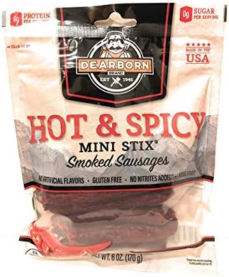Amazon.com: Dearborn Brand - Hot & Spicy Mini Sticks - 6 oz. - (1 pack ...