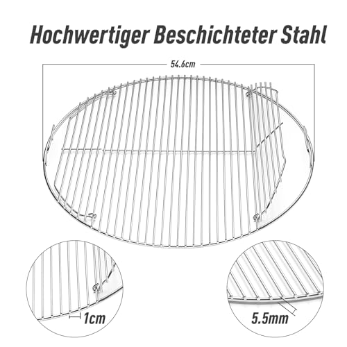 AOREWTGGH Cooking Grate Hinged 7436 for Weber, 22 Inch Charcoal Grill ...