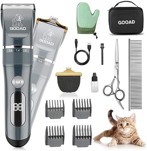 Amazon.com: Gooad Cat Grooming Kit, Cat Clippers for Matted Hair ...