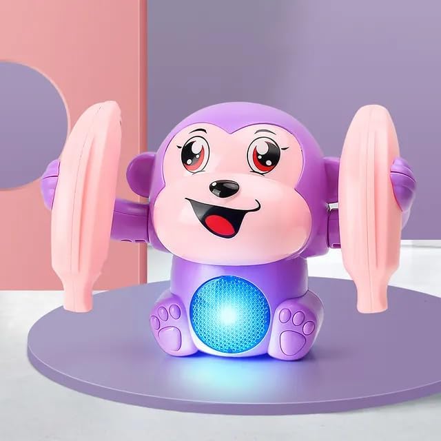 Buy SAMIPNA Dancing and Spinning Rolling Doll Tumble Monkey Toy Voice ...