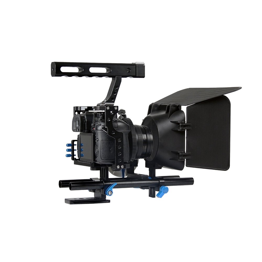 Professional DSLR Rig Camera Cage/Follow Focus/Matte Box Bundle for ...