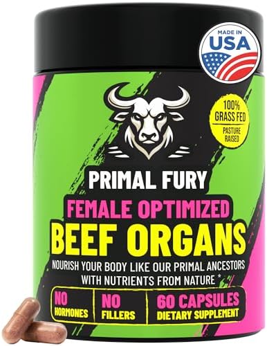 Amazon.com: PRIMAL FURY Grass Fed Beef Organ Supplement for Women ...