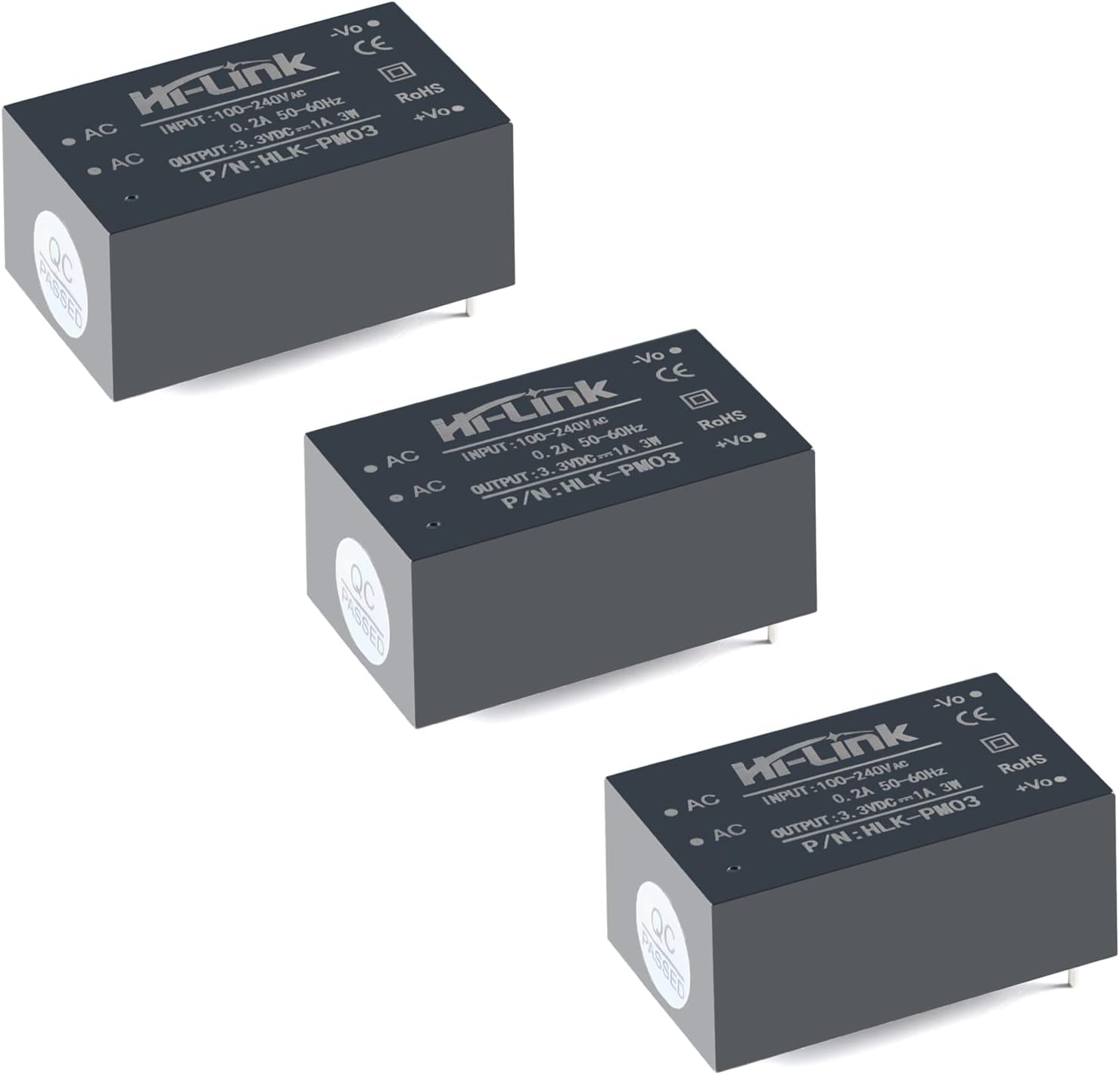 Amazon.com: AC-DC Buck Converter Module 110V/220V to 3.3V 700mA 2.3W ...