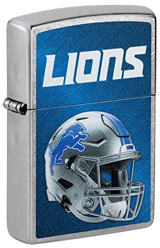 Snapklik.com : NFL Detroit Lions Helmet Street Chrome Pocket Lighter