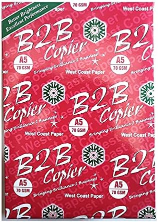 B2B A5 Copier/Printer paper, A5 Size (Half of A4 size) (1Reams ...