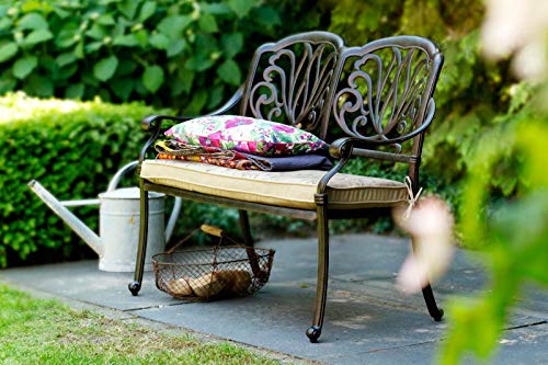 Hartman Amalfi 2-Seater Bench Bronze Cast Aluminium with Reversible ...