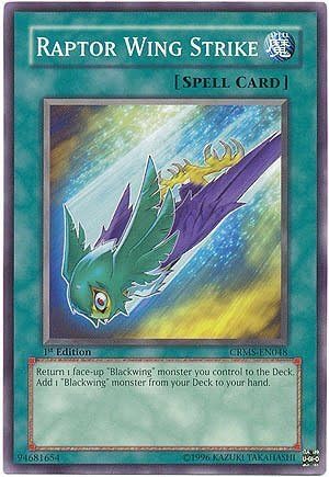 Amazon.com: Yu-Gi-Oh! - Raptor Wing Strike (CRMS-EN048) - Crimson ...
