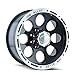 Amazon.com: Ion Alloy 174 Сustom Wheel - Black with Machined Flange 16 ...