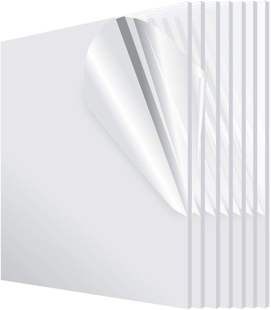 AdirOffice Acrylic Plexiglass Sheet - Transparent, Plastic Sheeting ...