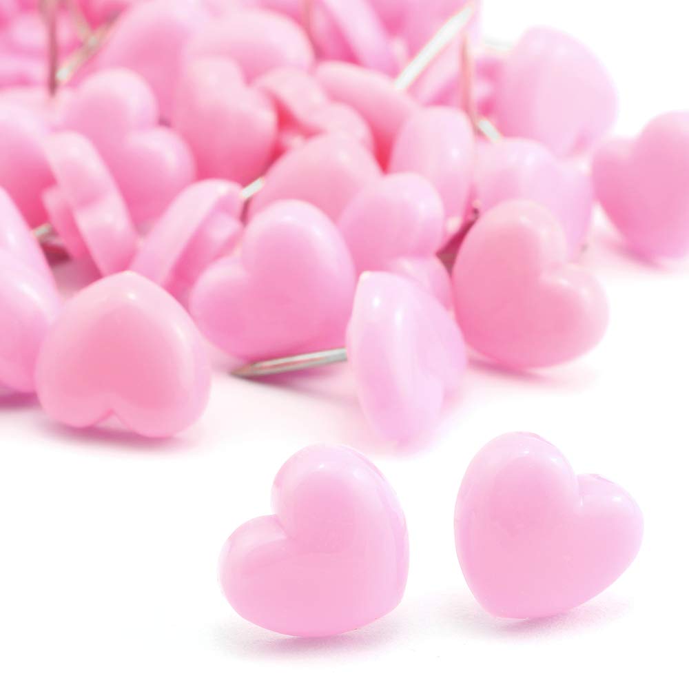Amazon.com: Lind Kitchen 100pcs Heart Shape Push Pins for Home School ...