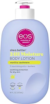 eos vanilla cashmere body lotion shea better 24hr moisture - 16 oz/473 ...