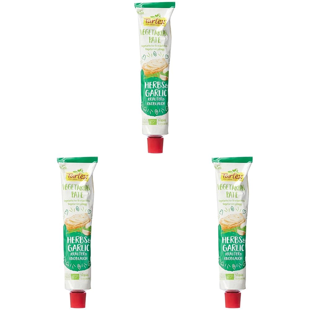 Organic Herb and Garlic Vegetarian Pate in Tube 200 g (Pack of 3 ...