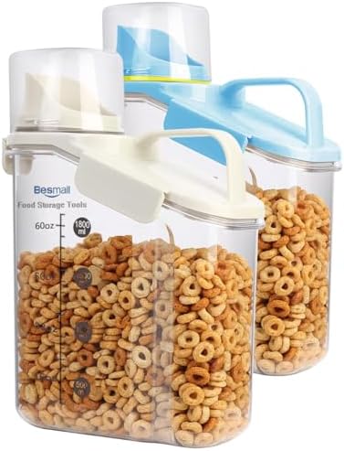 Amazon.com: LANGMINGDE 1 Piece Cereal Containers Storage, 2.8L/95oz ...
