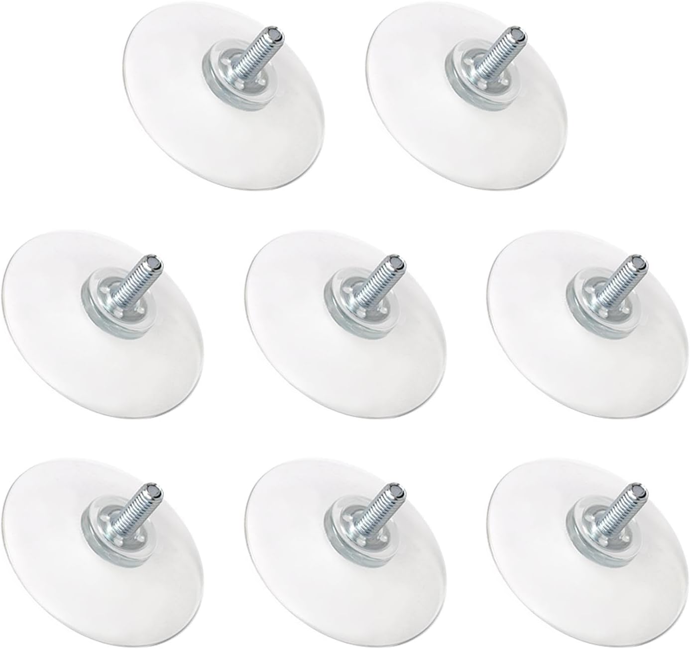 Amazon.com: DKEBSKESR 8 Pack Glass Tabletop Transparent Suction Cups ...