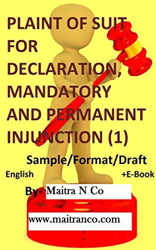 PLAINT OF SUIT FOR DECLARATION, MANDATORY AND PERMANENT INJUNCTION (1 ...