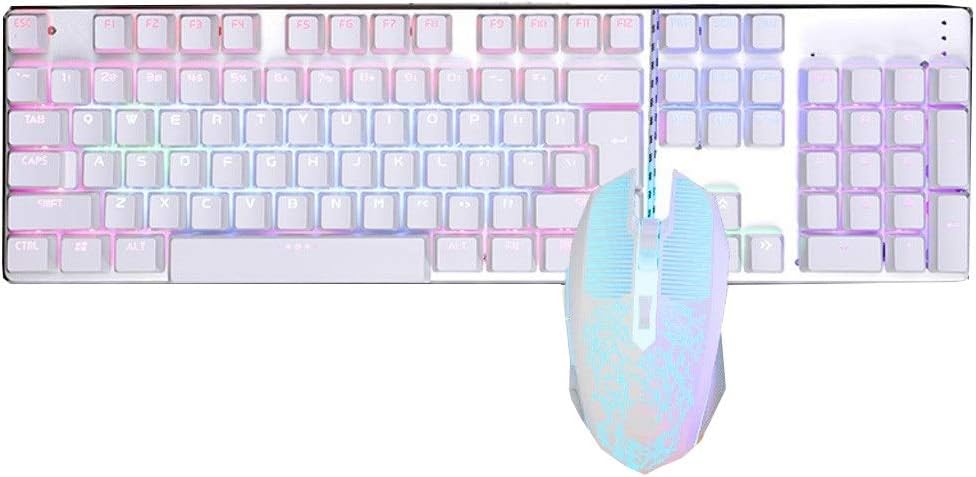 Amazon.com: ARCH Mechanical Keyboard and Mouse Combo 104 Keys USB ...