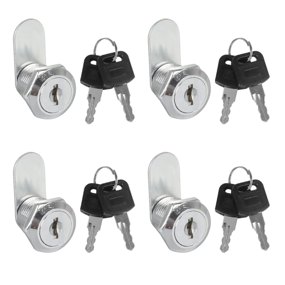Buy FOGAWA 4pcs Cam Lock Security Mailbox Lock Post Box Lock 20mm Zinc ...