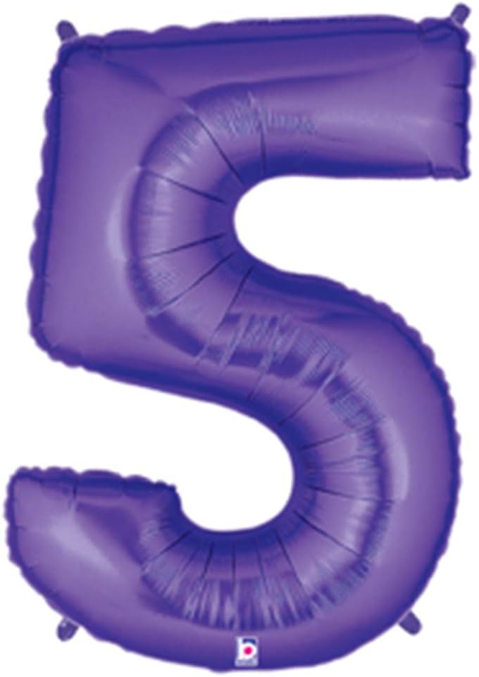 Amazon.com: Betallic 15845PB Number 5-Purple Megaloon, 40" : Home & Kitchen