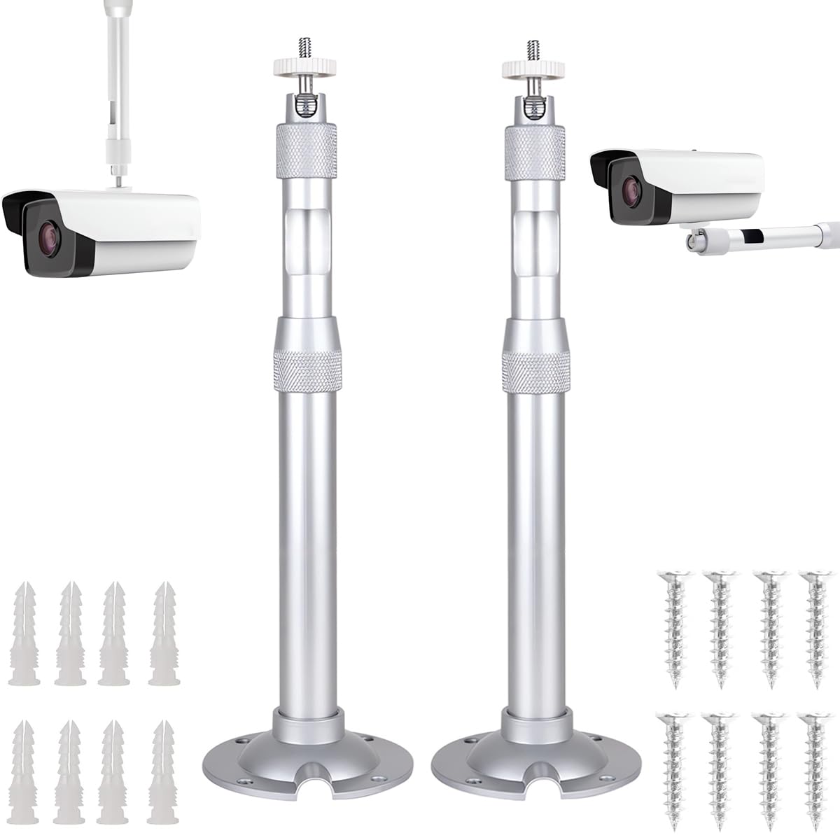 Telescopic Camera Mounting Poles Hot Roll Steel CCTV Camera Mounting