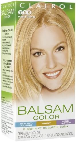 Amazon.com : Clairol Balsam Permanent Hair Dye, 599 Ultra Light Natural ...