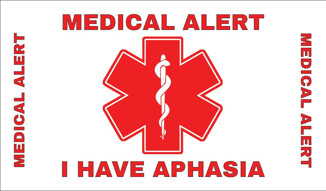 Aphasia Medical Alert Communication Wallet Card for Stroke Victims | eBay