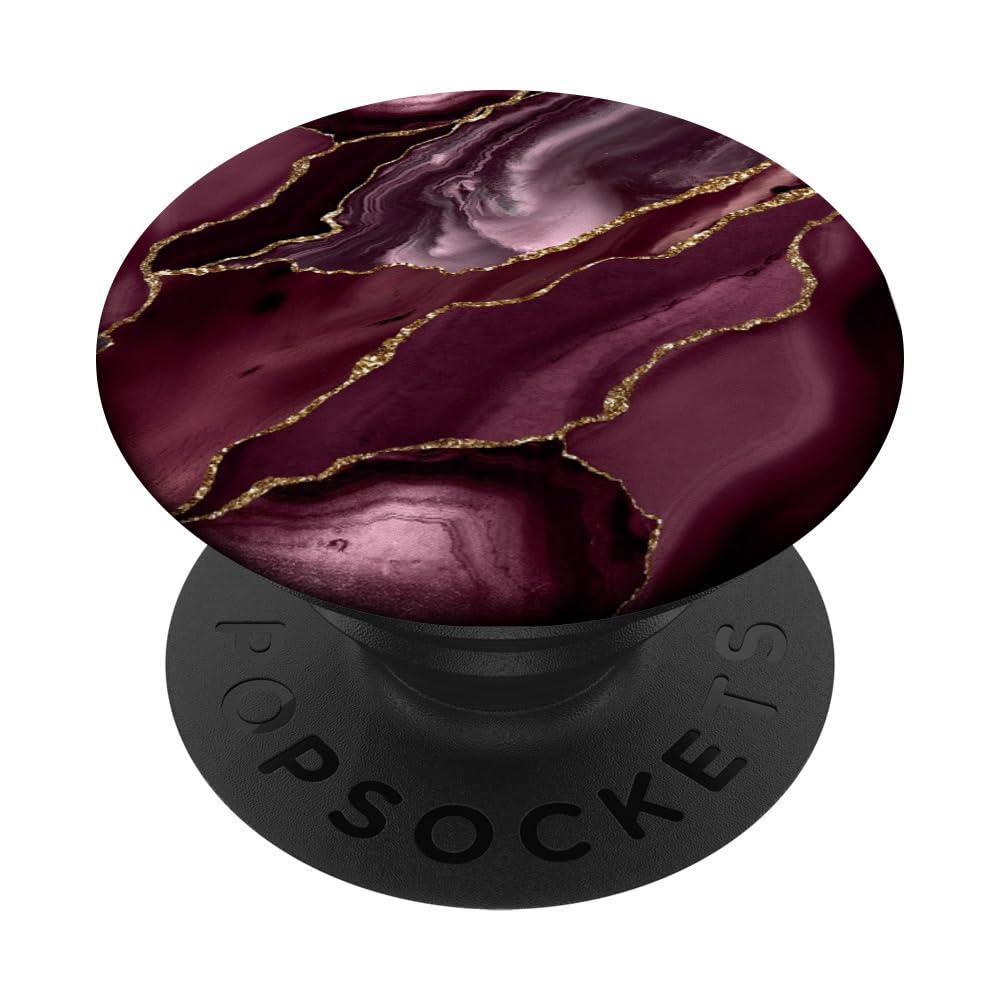 Amazon.com: Maroon Gold Pattern Gift PopSockets Standard PopGrip : Cell ...