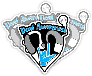 Amazon.com: LECATI (3Pcs) Deaf Awareness Hearing Aid ASL Cochlear ...