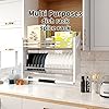 Amazon.com: WHIFEA 2 Tier Pull-Out Cabinet Organizer Drop Down Shelf ...