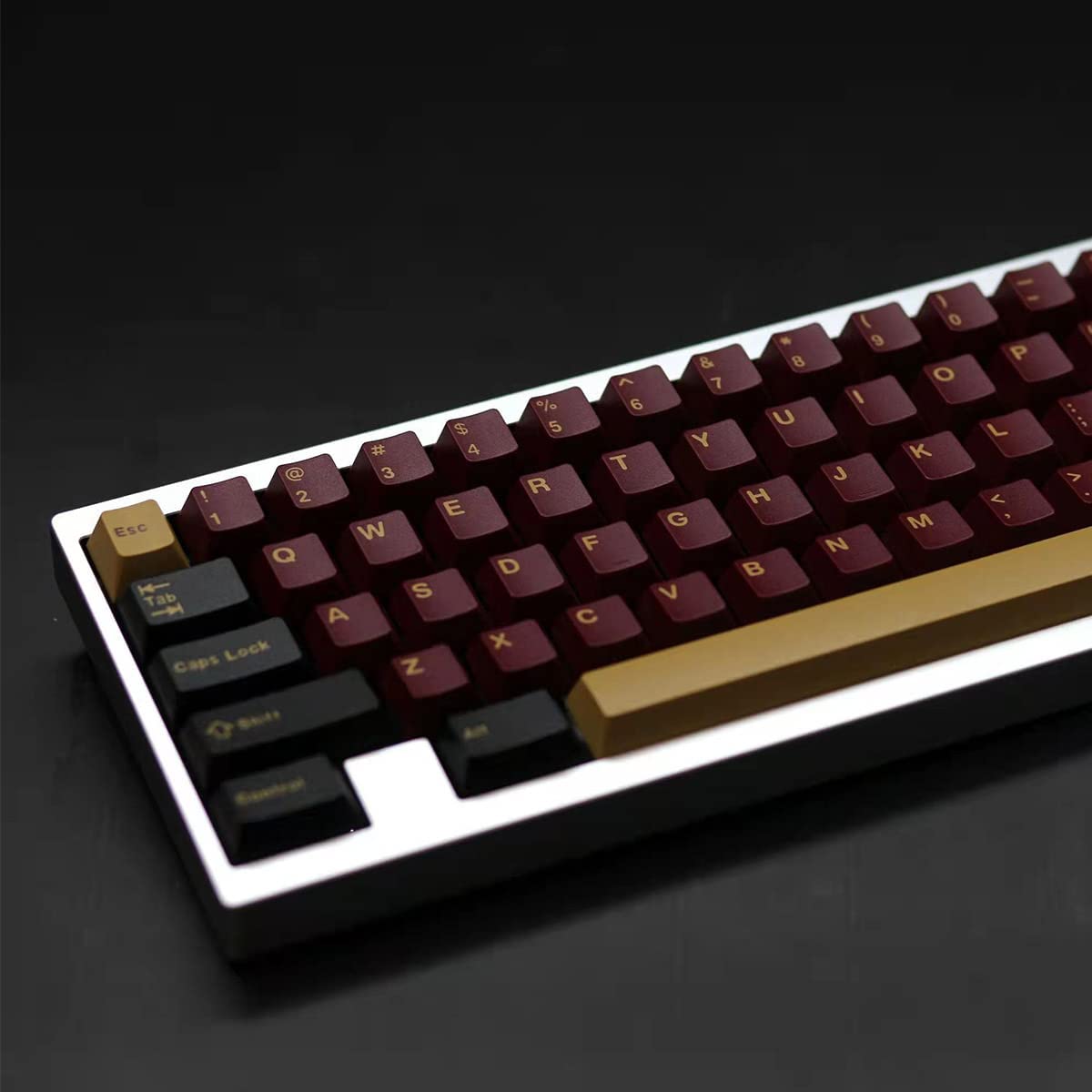 UK Keycap Double Shot 169 Cherry Profile ISO/ANSI Layout Thick Red ...