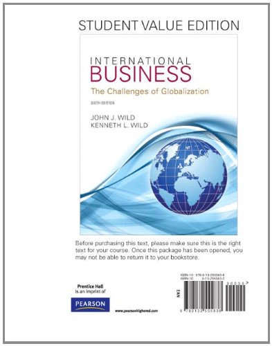 International Business: Student Value Edition: Wild, John J., Wild ...