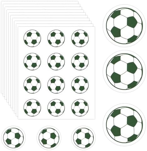120pcs Soccer Stickers, Vinyl Football Lovers Sticky Labels for Jar ...