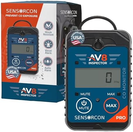 Sensorcon AV8 Inspector Pro Portable Carbon Monoxide Detectors for ...