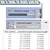 Cabinet Pocket Door Slide Hardware Kit, 16"/400mm 2PCS Inset Sliding ...