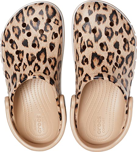 crocs Unisex-Adult Bayaband Clog Leopard Clog - 8 UK Men / 9 UK Women ...