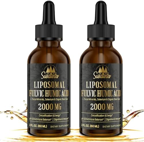 Amazon.com: 2000 MG Liposomal Fulvic Acid + Humic Acid + Trace Minerals ...