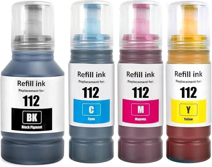 112 Ink Compatible with Epsn 112 C13T06C14A C13T06C24A C13T06C34A ...