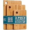 Premium Extra-Thick Wooden Chopping Boards - 3 Piece Bamboo Chopping ...